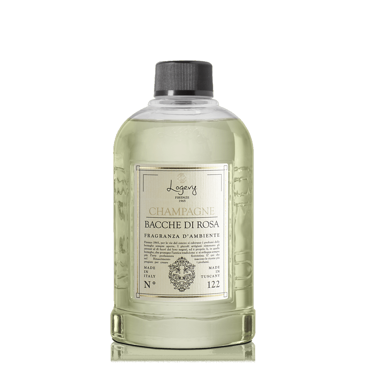 LOGEVY Room Diffuser Refill Bottle CHAMPAGNE E BACCHE DI ROSA - Champa ...