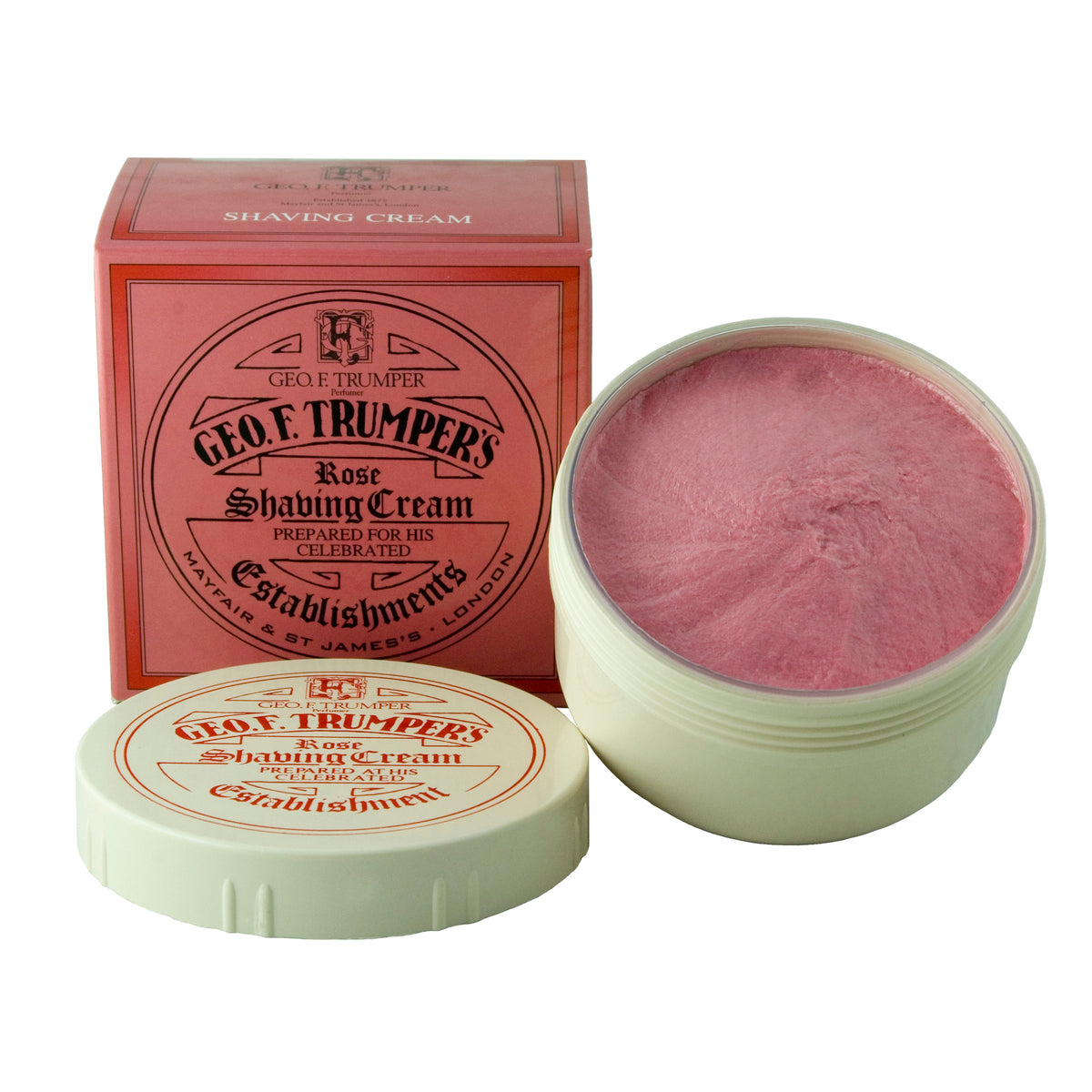 Geo F Trumper Shaving Cream Jar ROSE (200g) – CARTER and BOND